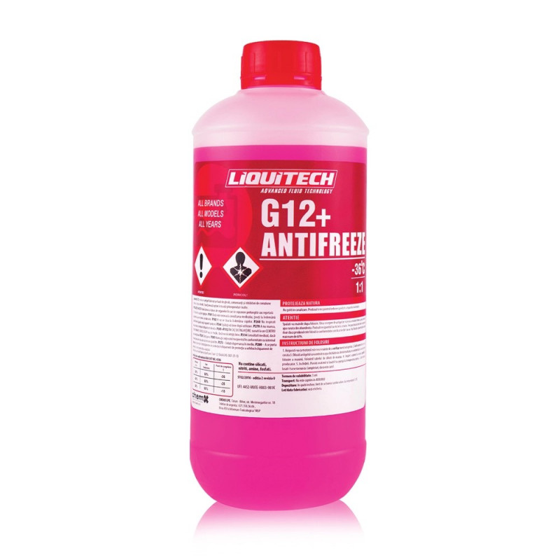 Antigel concentrat G12+ Long Life ROA-LiquiTech 1L